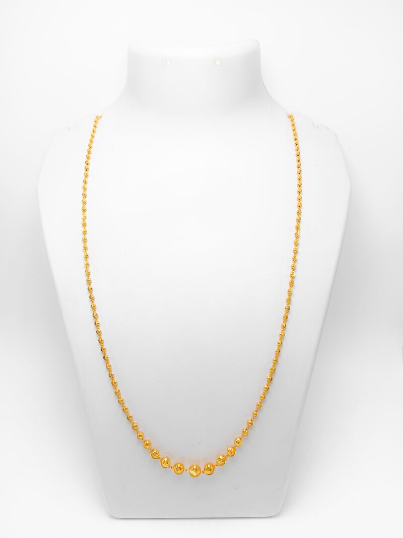 22KT New Design Gold Mala - Sunbera India