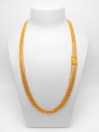 22KT New Design Gold Mala - Sunbera India